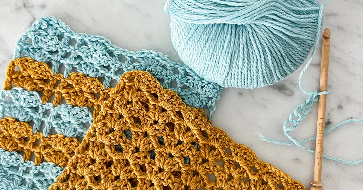 Openwork with crochet stitches - Yarnalia